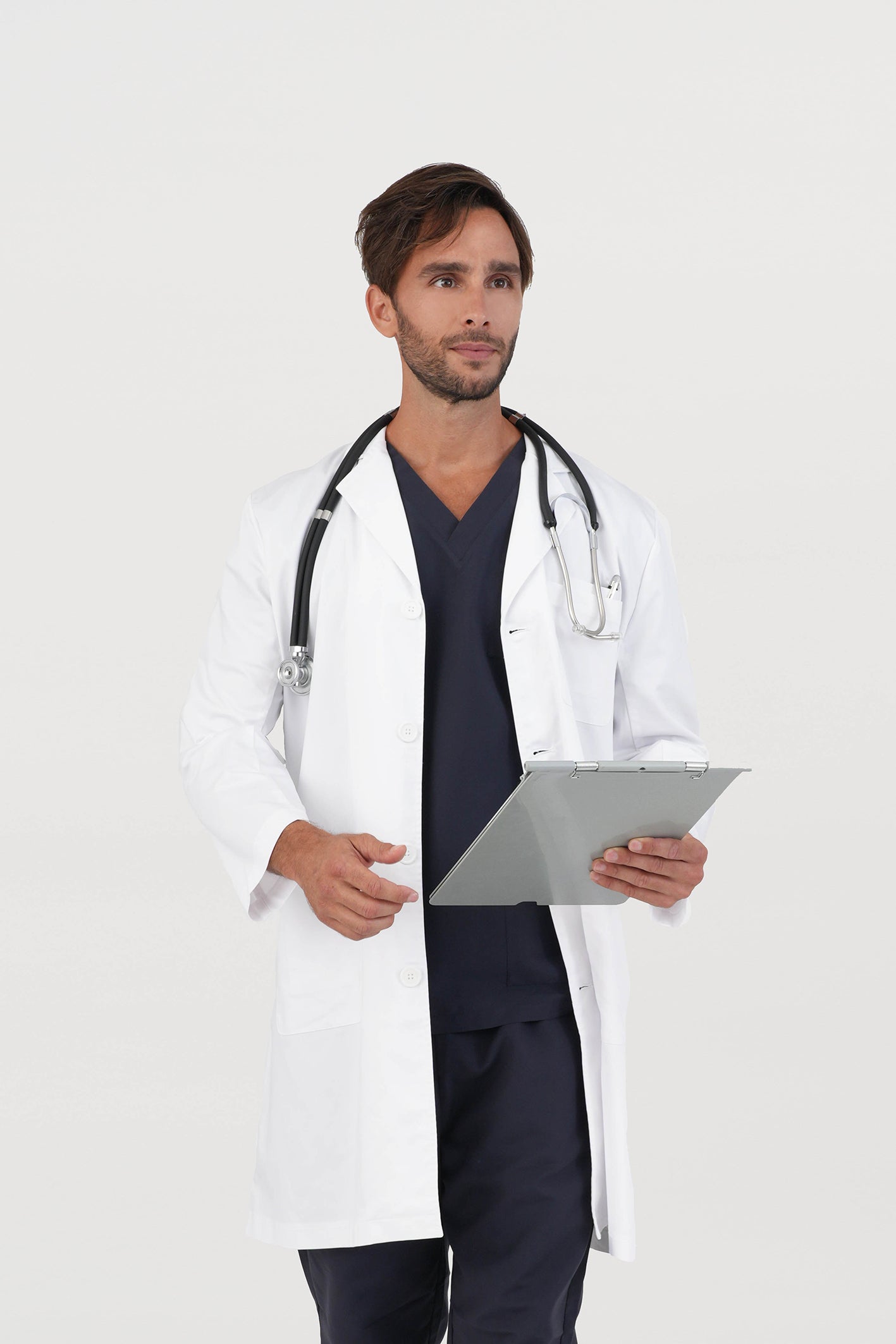 Men's BioNTex™ Easy Care Long Lab Coat – C-FORCE BIOTECH APPAREL